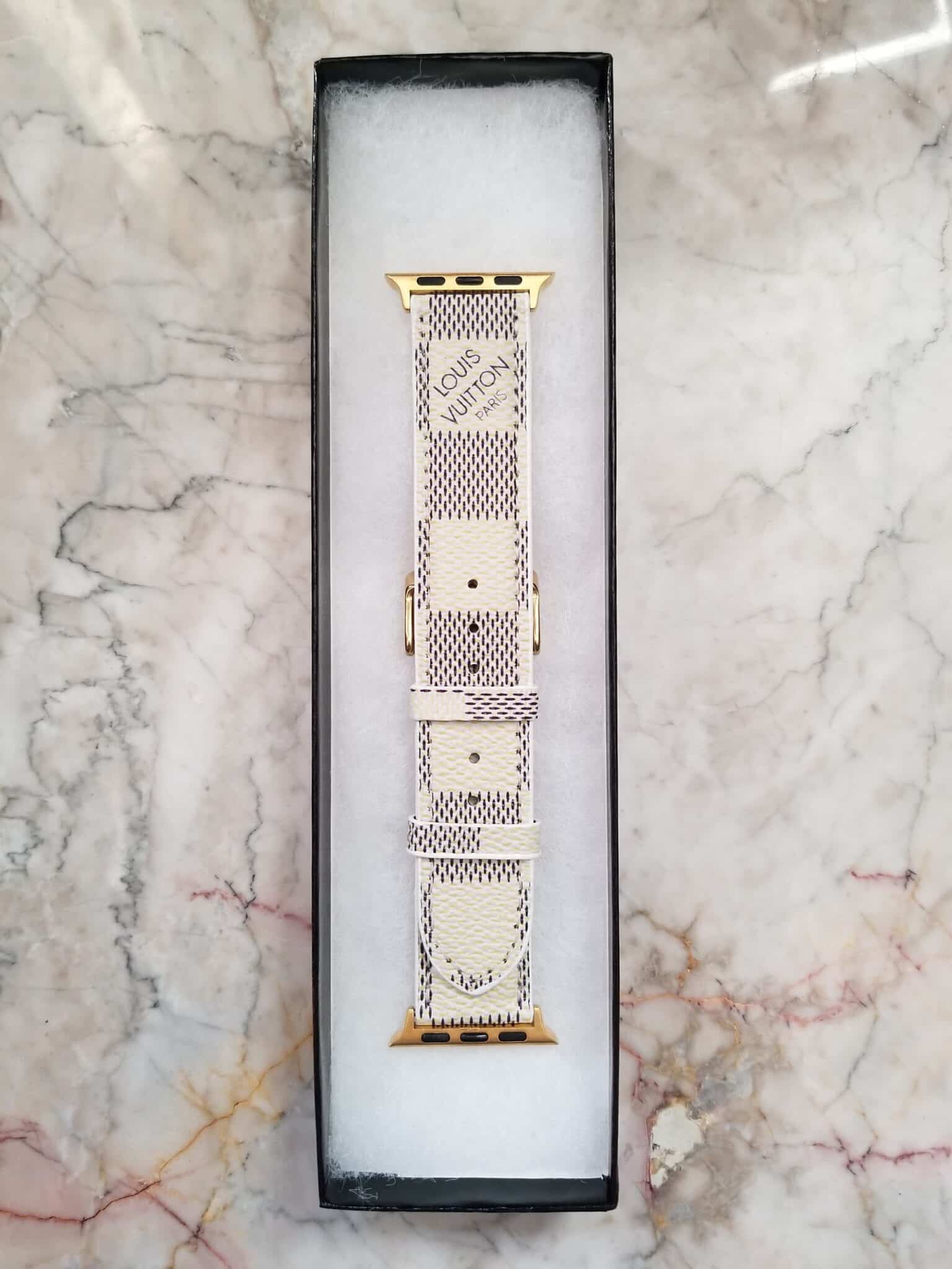 White Grid Luxury Watch Band – MikesTreasuresCrafts