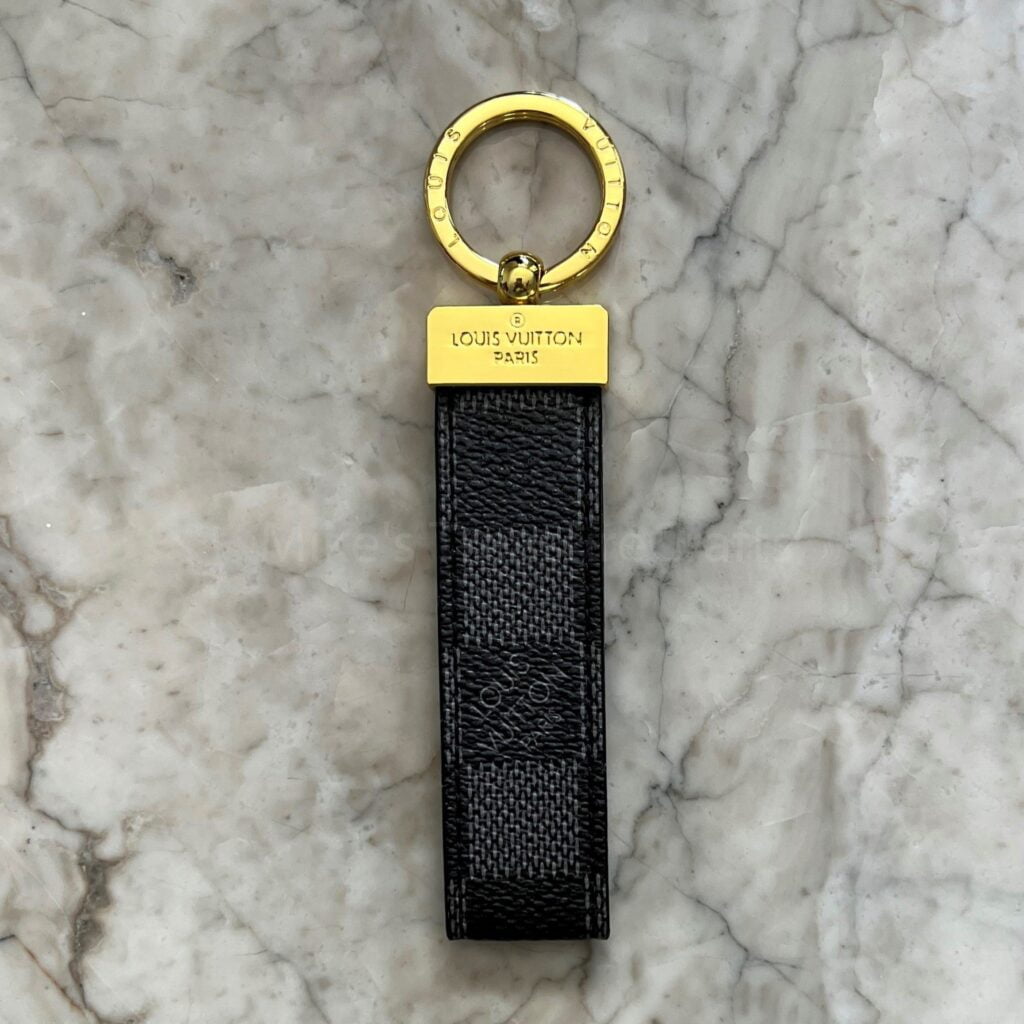 Black Grid Leather Keychain – MikesTreasuresCrafts
