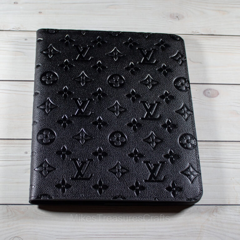 Black Emboss LV Notebook Cover – MikesTreasuresCrafts